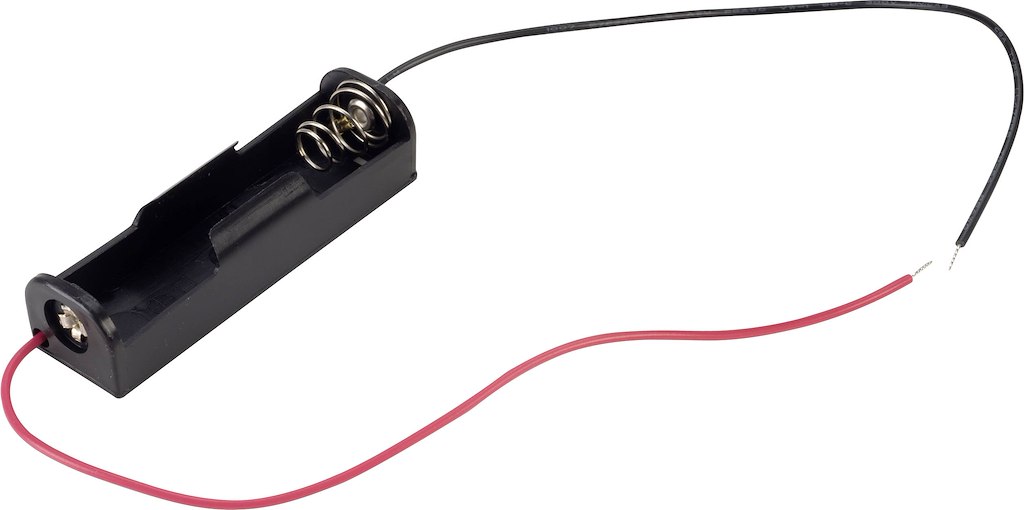 Drzac baterije 1* Mignon (AA) kabl Tru Components BH-311-1A