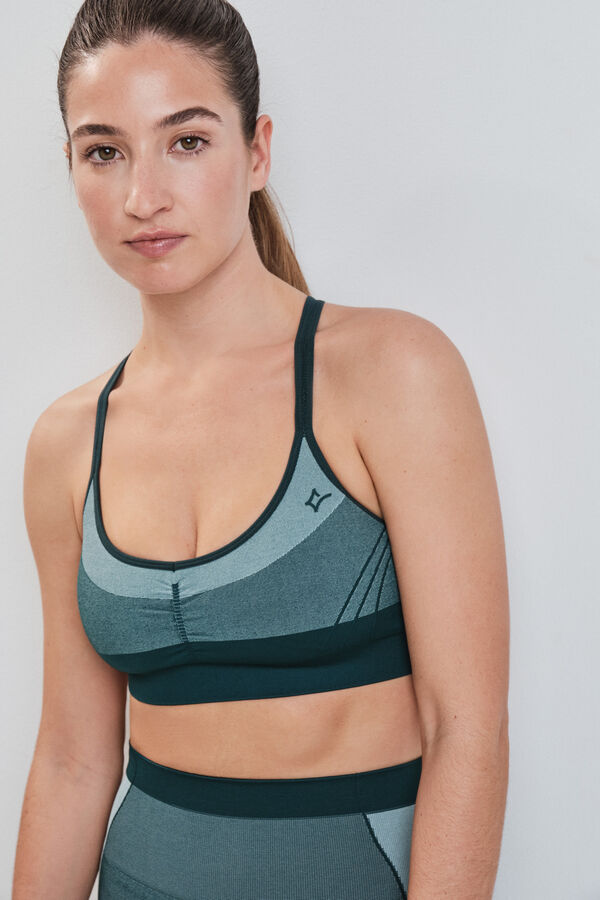 Zeleni SEAMLESS COMFORT sportski grudnjak