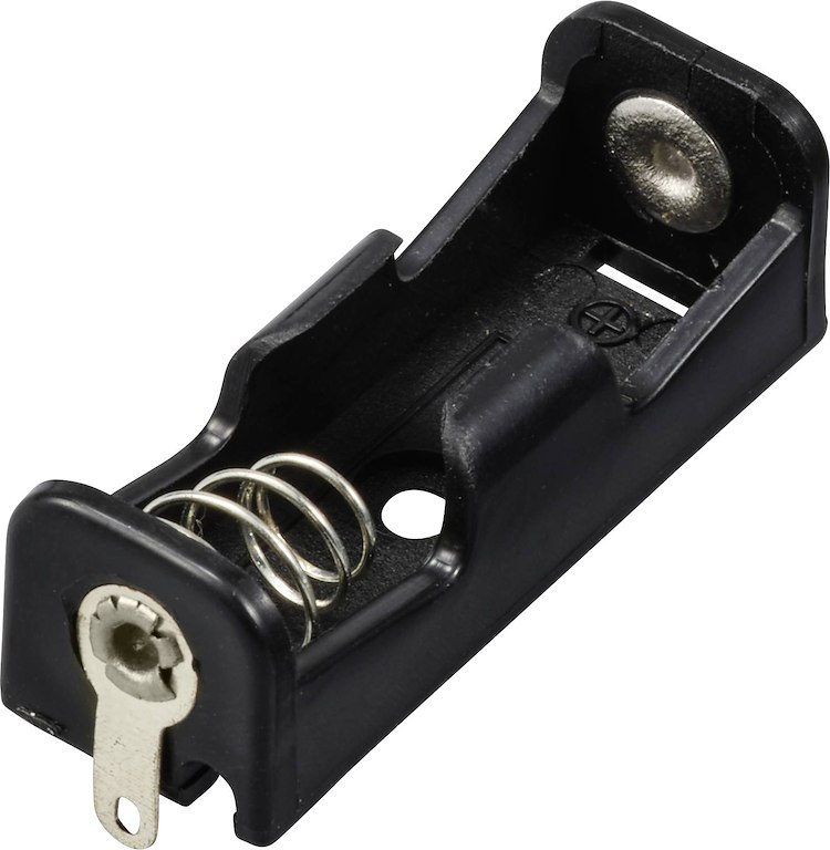 Tru Components TC-13220696 drzac baterije 1* Ladi (N) lemni prikljucak (D * S * V) 36 * 12 * 13 mm