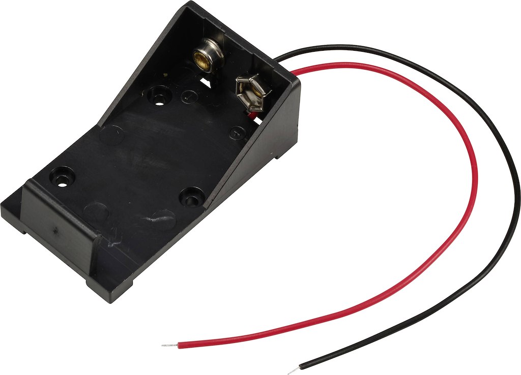 Tru Components TC-13220592 drzac baterije 1* 9 V blok kabl (D * S * V) 54 * 30 * 20 mm