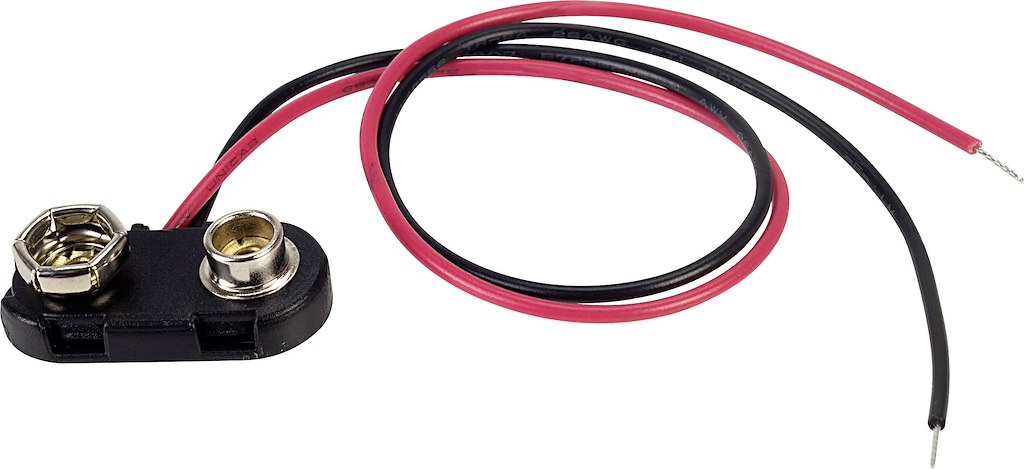 Konektor za bateriju 1* 9 V Blok konektor za dugme (D * S * V) 24,5 * 11,8 * 7,3 mm Tru Components BS-ER-1-200