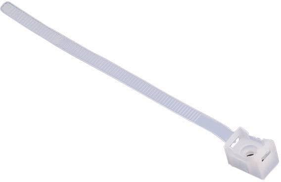 Vezica za kablove 150 mm bela, sa bazom za vijke Tru Components 1592751 TC-PMA150203