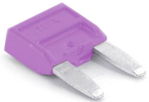 Tru Components 8551260 mini pljosnati osigurac za auto 3 A ljubicasti