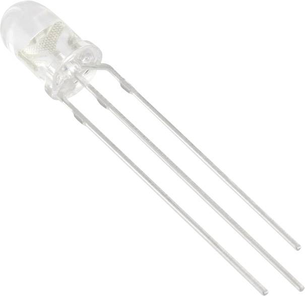 Tru Components 1577518 difuzna LED zuta, zelena okrugla 5 mm 2200 mcd, 2650 mcd 35 20 mA