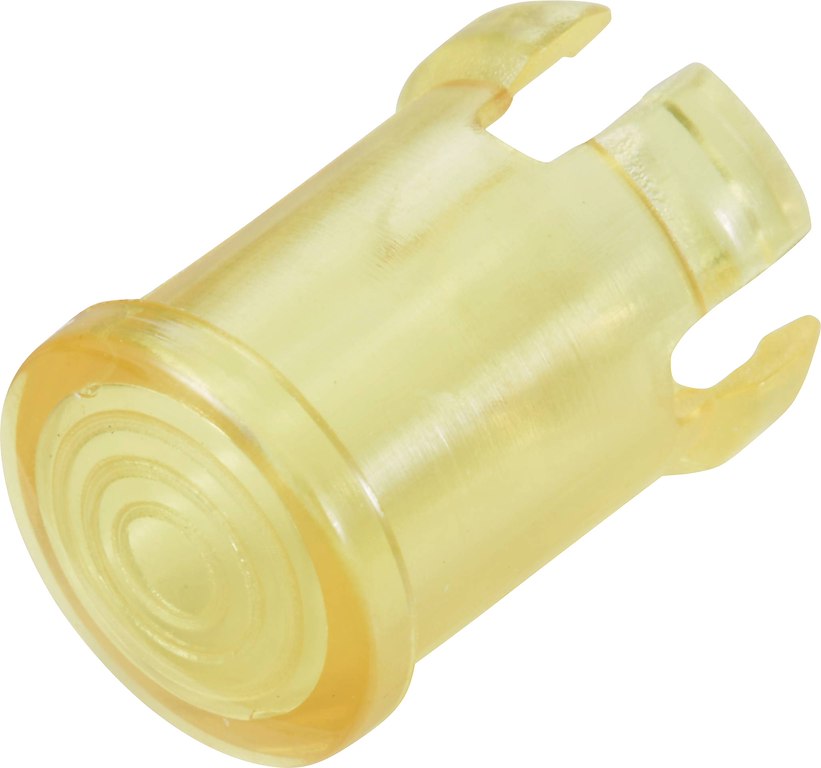 Tru Components TC-13069288 svetlosni poklopac zuti, providni Pogodno za (LED) LED 5 mm