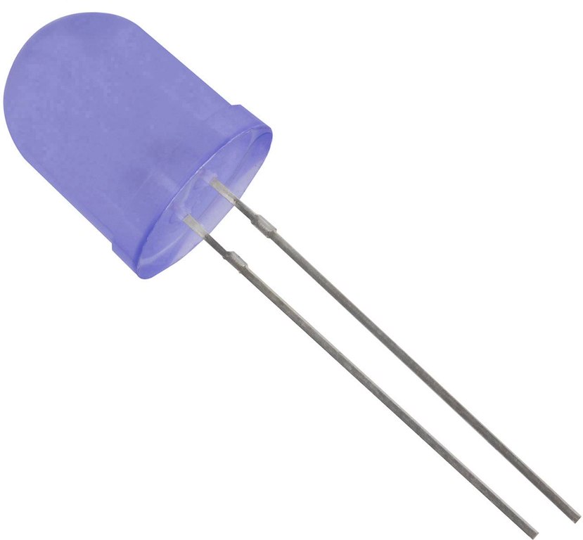 Tru Components 1573766 difuzna LED plava okrugla 10 mm 700 mcd 50 20 mA 3,1 V