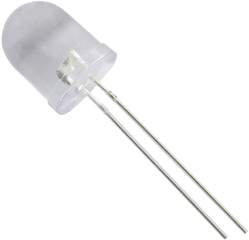 Tru Components 1573761 difuzna LED plava okrugla 10 mm 1800 mcd 25 20 mA 3,1 V