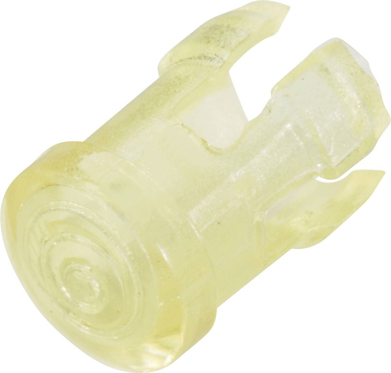 Tru Components TC-13030648 svetlosni poklopac zuti, providni Pogodno za (LED) LED 3 mm