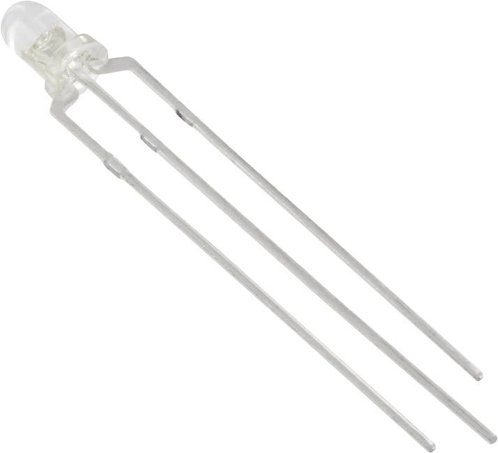 Tru Components 1577335 difuzna LED crvena, zelena okrugla 3 mm 700 mcd, 750 mcd 35 20 mA