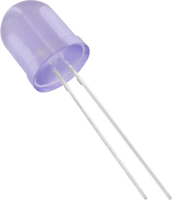 Tru Components 1577365 difuzna LED plava okrugla 10 mm 1750 mcd 50 20 mA