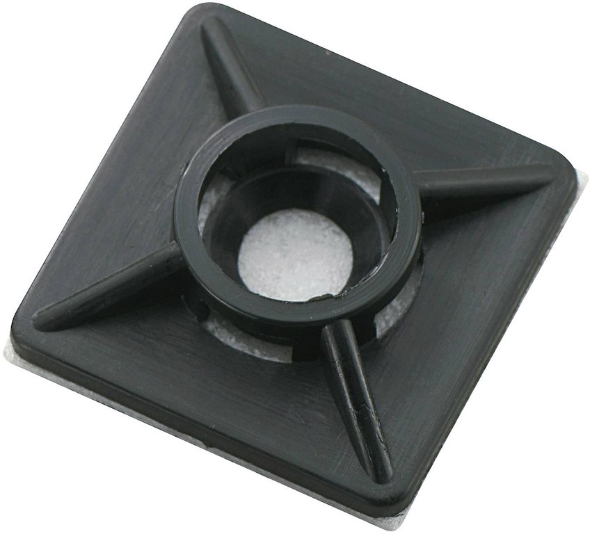 Baza za montazu, 4-strani navoj, crna Tru Components 541314 VCA19RBK