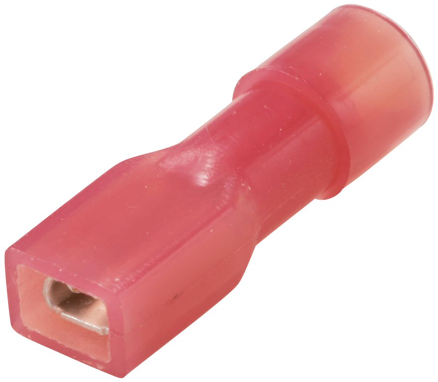 Tru Components TC-11599324 plosnati utikac sirina jezicaka: 2,8 mm debljina utikaca: 0,8 mm 180 potpuno izolovano crveno