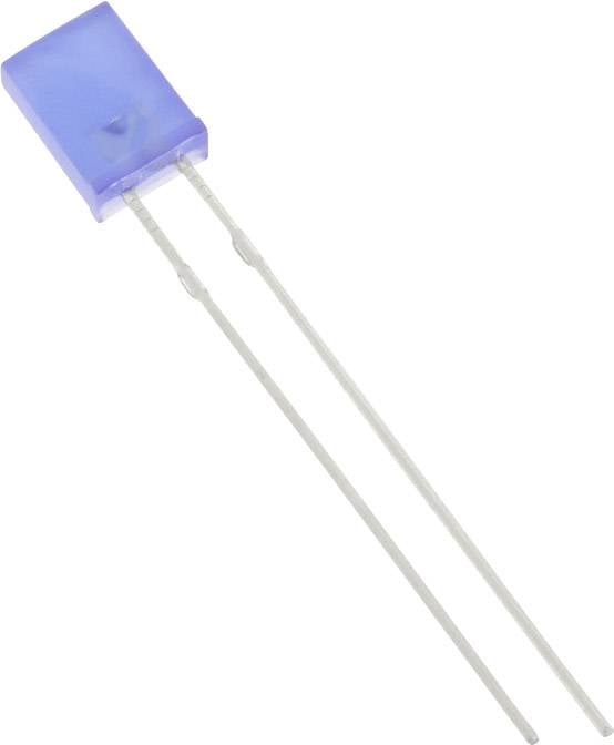 Tru Components 1577445 difuzna LED plava pravougaona 2 * 5 mm 500 mcd 120 20 mA