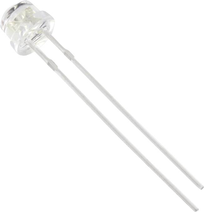 Tru Components 1577392 difuzna LED plava ravna ivica 5 mm 1250 mcd 120 20 mA