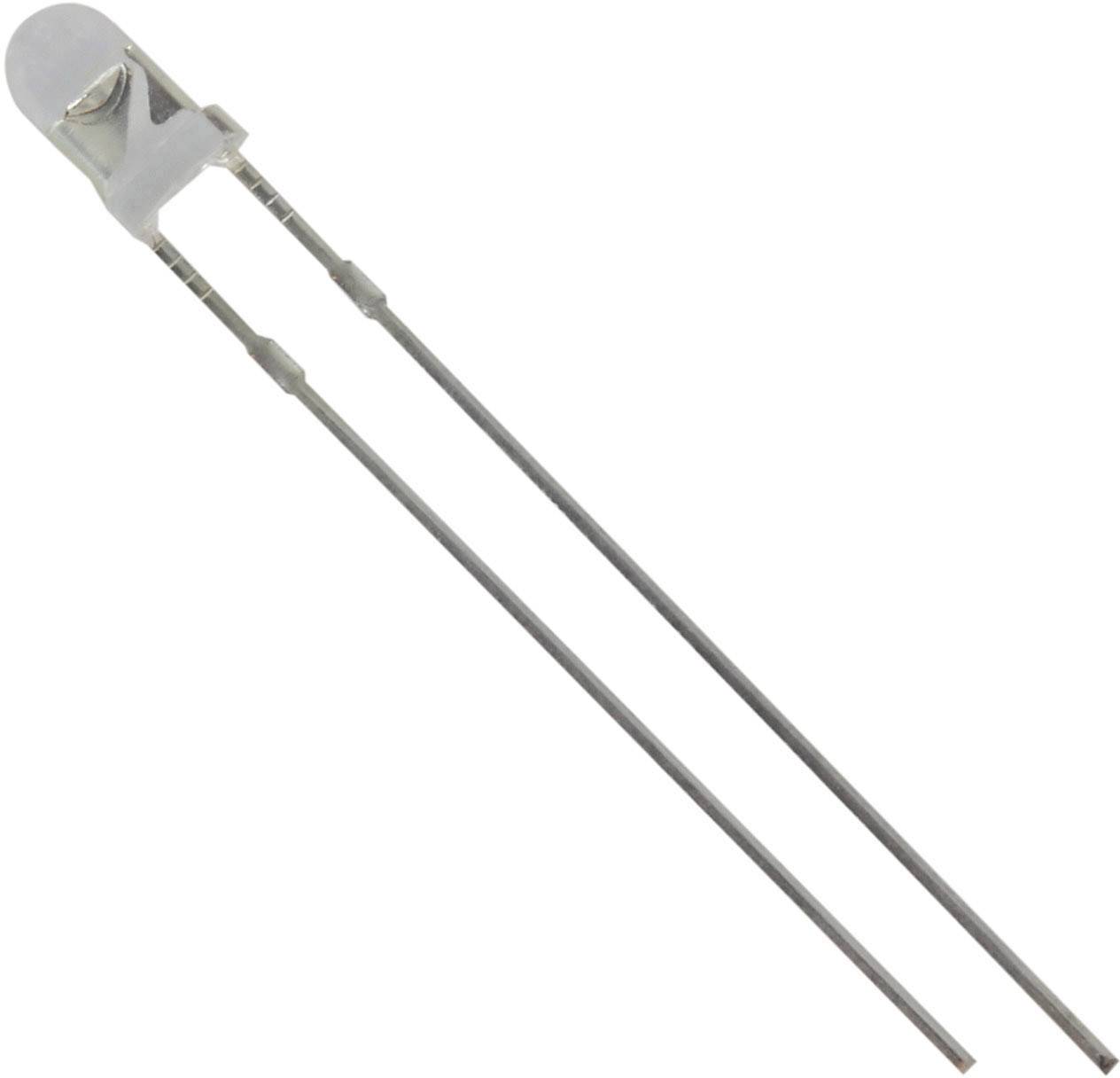 Tru Components 1573673 difuzna LED crvena okrugla 3 mm 3700 mcd 25 20 mA 2,1 V