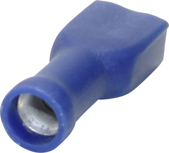 Plosnati utikac, sirina utikaca: 2,80 mm, debljina utikaca: 0,50 mm 180 izolovana, plava Tru Components 1582966 ad
