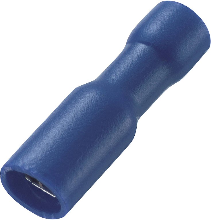 Okrugla uticnica 1,50 mm 2 2,50 mm 2, precnik kontakta: 4 mm delimicno izolovan, plava Tru Components 1583026
