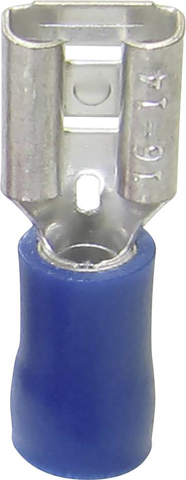 Ravna uticnica, sirina utikaca: 4,80 mm, debljina utikaca: 0,80 mm 180 delimicno izolovano, plave Tru Components 1583083
