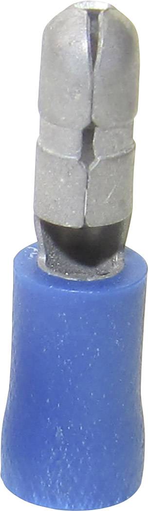 Okrugli utikac 1,50 mm 2 2,50 mm 2, precnik kontakta: 4 mm delimicno izolovan, plavi Tru Components 1583183
