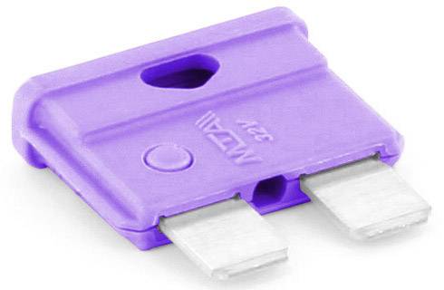 Tru Components 8551184 standardni ravni auto osigurac 3 A ljubicasti