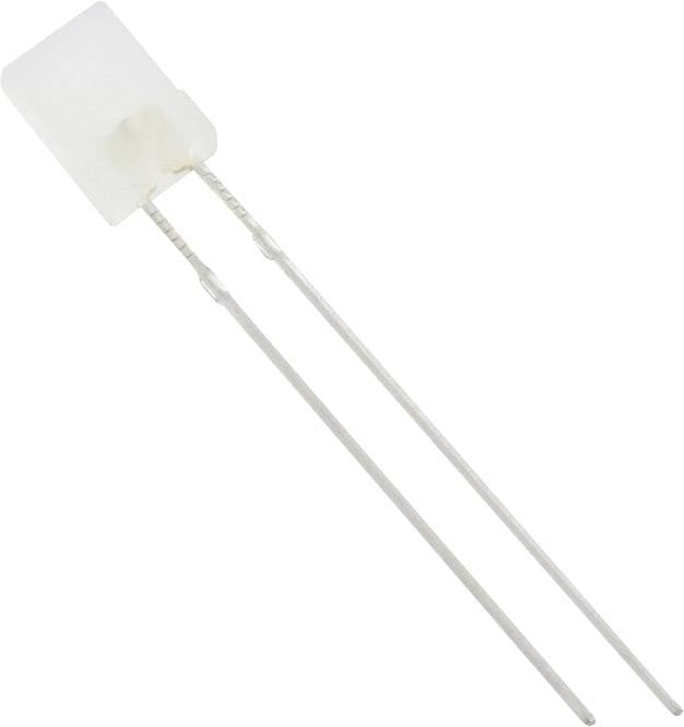 Tru Components 1577314 difuzna LED bela pravougaona 2*5 mm 175 mcd 120 20 mA