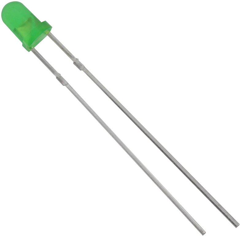 Tru Components 1573701 difuzna LED zelena okrugla 3 mm 2000 mcd 60 20 mA 3,1 V