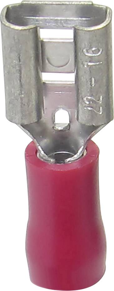 Plosnati utikac, sirina utikaca: 6,30 mm, debljina utikaca: 0,80 mm 180 delimicno izolovano, crvene Tru Components 1583080