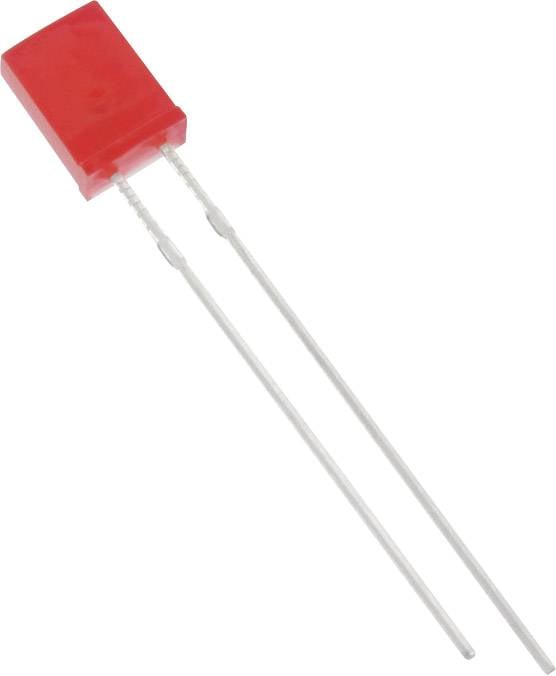 Tru Components 1577437 difuzna LED crvena pravougaona 2 * 5 mm 8 mcd 180 20 mA