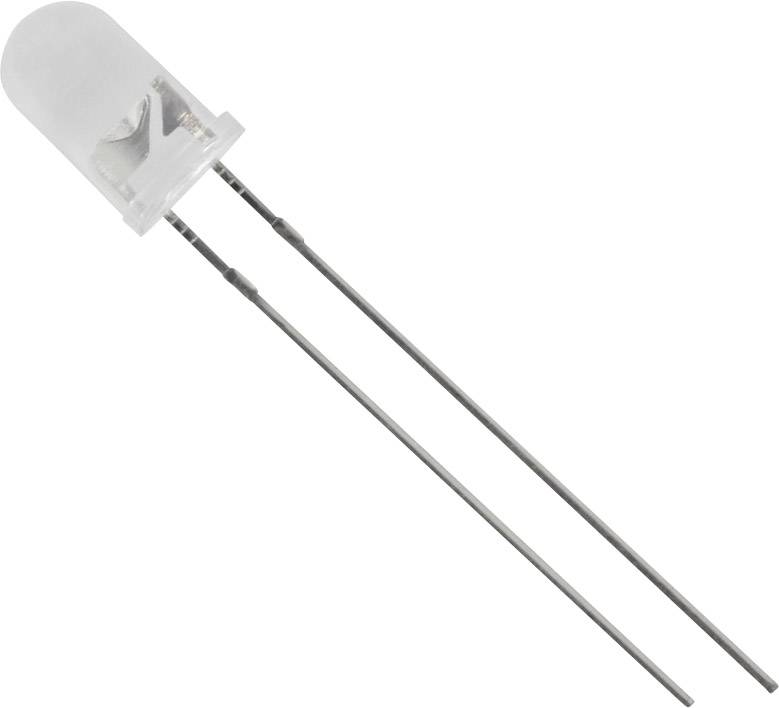 Tru Components 1577355 difuzna LED crvena okrugla 5 mm 1750 mcd 20 , 25 20 mA