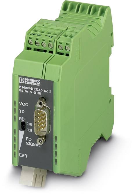 Phoenix Contact 772298 PSI-MOS-RS232/FO1300 optički pretvarač zelena combicon, D-Sub-9, SC-Duplex