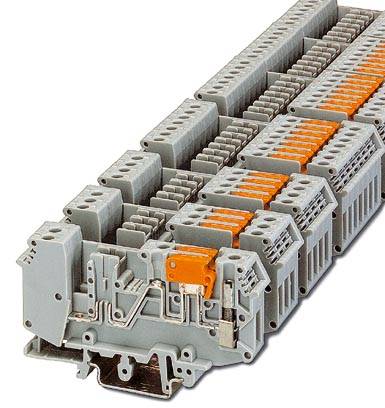 Phoenix Contact 2820712 prolazna klema 27 mm vijcana stezaljka, prikljucak siva 10 kom.