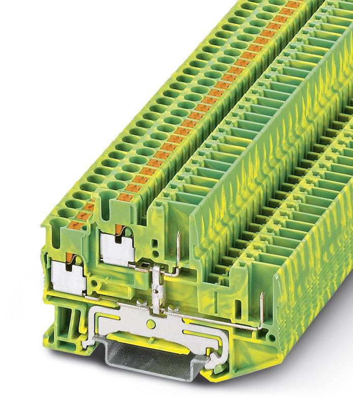 Phoenix Contact 3210897 dvospratni zastitni provodnicki terminal 5,2 mm brzi prikljucak zeleni, zuti 50 kom.