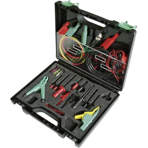 SKS Hirschmann PMS SKS Electronic komplet sigurnosnih krokodilskih stezaljki uticni prikljucak 4 mm, uticni prikljucak 2 mm, uticni prikljucak 0,64 mm CAT III 1000 V crna, crvena, zuta, zelena Kov...