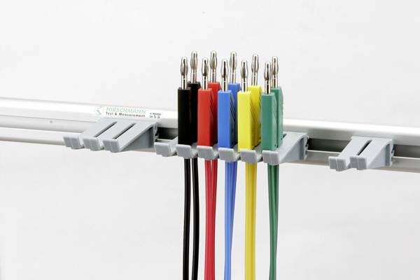 SKS Hirschmann PMS 4 LMLH komplet mernih kablova [lamelarni muski konektor 4 mm – lamelarni muski konektor 4 mm] 1.00 m crna, crvena, plava boja, zuta, zelena 1 Set
