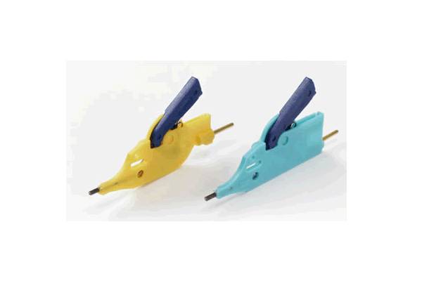 SKS Hirschmann KLEPS FP 2B set krokodilskih stezaljki uticni prikljucak 0,64 mm CAT I zelena, zuta