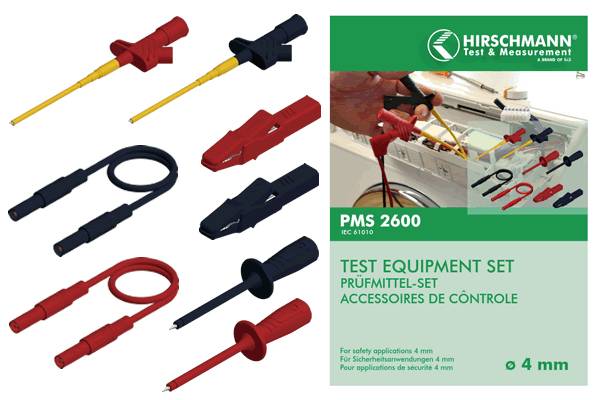 SKS Hirschmann PMS 2600 komplet sigurnosnih mernih kablova [lamelarni muski konektor 4 mm – lamelarni muski konektor 4 mm] 1.00 m crna, crvena