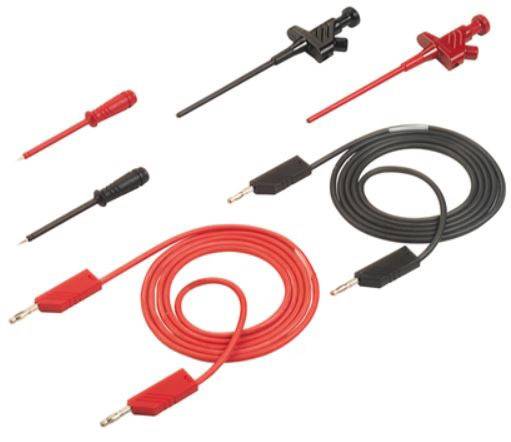 SKS Hirschmann PMS 4 CO komplet mernih kablova [lamelarni muski konektor 4 mm – lamelarni muski konektor 4 mm] 1.00 m crna, crvena 1 Set