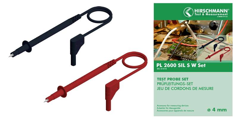 SKS Hirschmann PL 2600 SIL S W SET komplet sigurnosnih mernih kablova [4 mm utikac – 4 mm utikac] 1.00 m crvena, crna