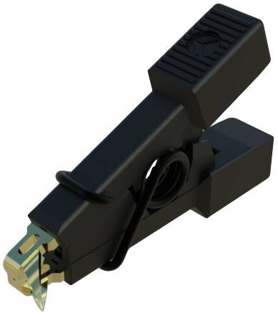 SKS Hirschmann MICRO-SMD CLIP 1 krokodilska stezaljka uticni prikljucak 0,64 mm CAT I crna