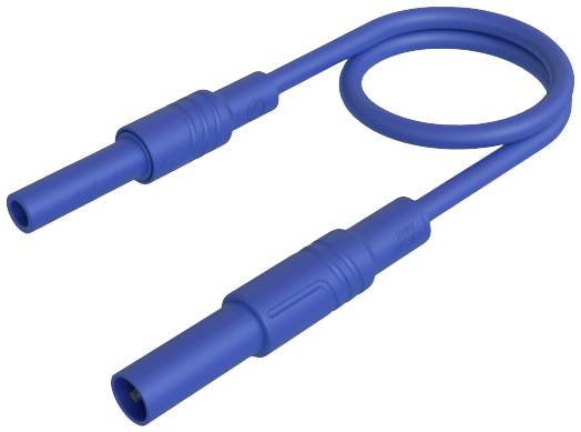 SKS Hirschmann MAL S GG-B 200/2,5 bl sigurnosni merni kabl 4 mm sigurnosni utikac 4 mm sigurnosna uticnica 200 cm plava boja