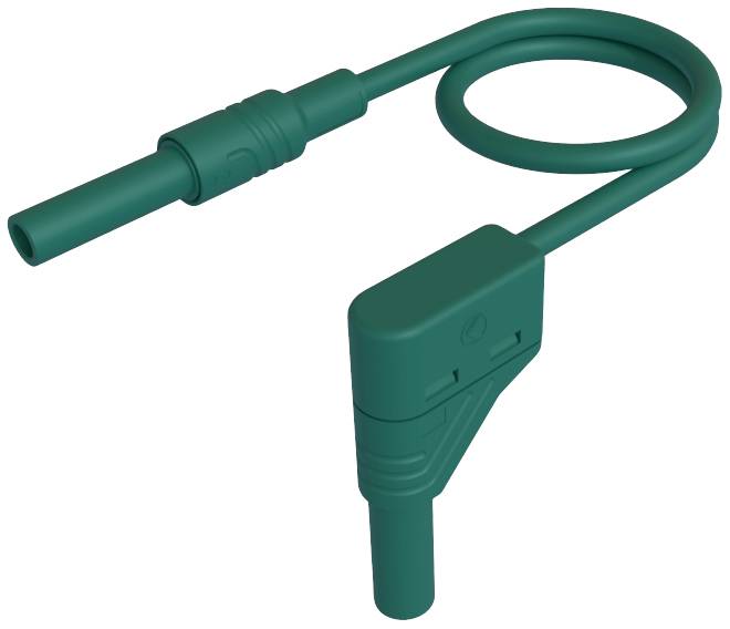 SKS Hirschmann MAL S WG-B 100/2,5 gn sigurnosni merni kabl 4 mm sigurnosni utikac 4 mm sigurnosni utikac 100 cm zelena