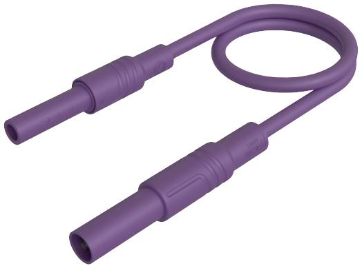 SKS Hirschmann MAL S GG-B 100/2,5 vi sigurnosni merni kabl 4 mm sigurnosni utikac 4 mm sigurnosna uticnica 100 cm ljubicasta