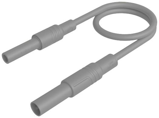 SKS Hirschmann MAL S GG-B 100/2,5 gr sigurnosni merni kabl 4 mm sigurnosni utikac 4 mm sigurnosna uticnica 100 cm crna