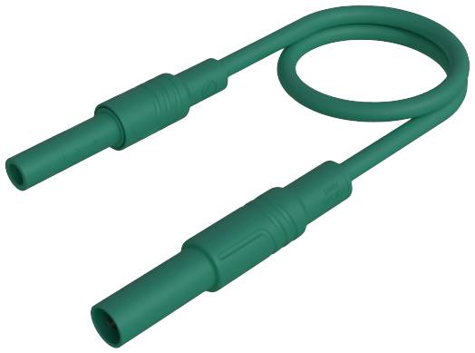 SKS Hirschmann MAL S GG-B 100/2,5 gn sigurnosni merni kabl 4 mm sigurnosni utikac 4 mm sigurnosna uticnica 100 cm zelena