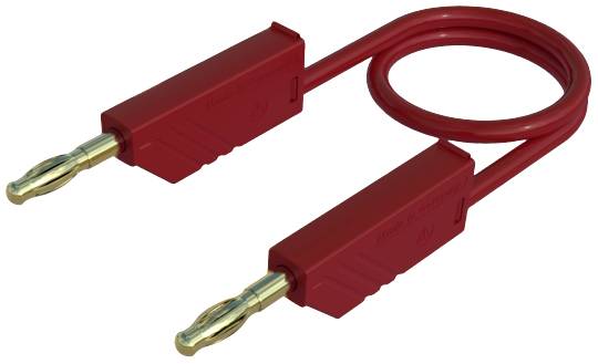 SKS Hirschmann MLN 150/2,5 RT merni kabl [lamelarni muski konektor 4 mm – lamelarni muski konektor 4 mm] 1.50 m crvena