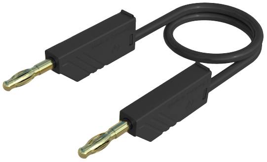 SKS Hirschmann MLN 150/2,5 SW merni kabl [lamelarni muski konektor 4 mm – lamelarni muski konektor 4 mm] 1.50 m crna