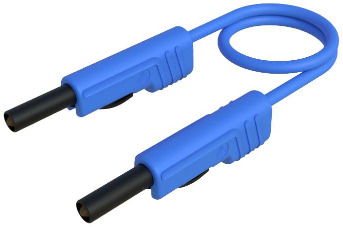 SKS Hirschmann MLB 100/1 V bl merni kabl [lamelarni muski konektor 4 mm – lamelarni muski konektor 4 mm] 1.00 m plava boja