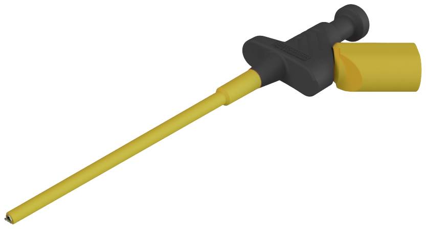 SKS Hirschmann KLEPS 250 sw sigurnosna krokodilska stezaljka uticni prikljucak 4 mm CAT II 300 V crna