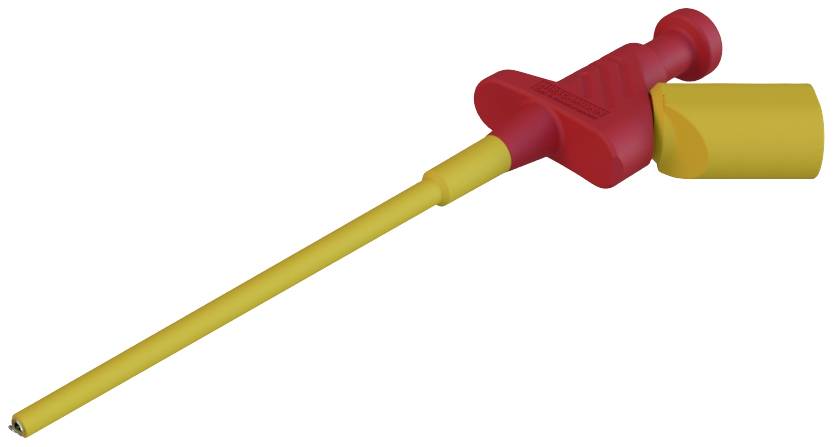 SKS Hirschmann KLEPS 250 rt sigurnosna krokodilska stezaljka uticni prikljucak 4 mm CAT II 300 V crvena