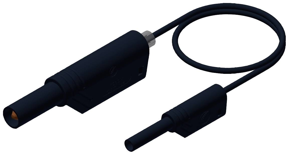 SKS Hirschmann MAL S WS 2-4 100/1 sigurnosni merni kabl lamelarni muski konektor 4 mm lamelarni muski konektor 2 mm 1.00 m crna